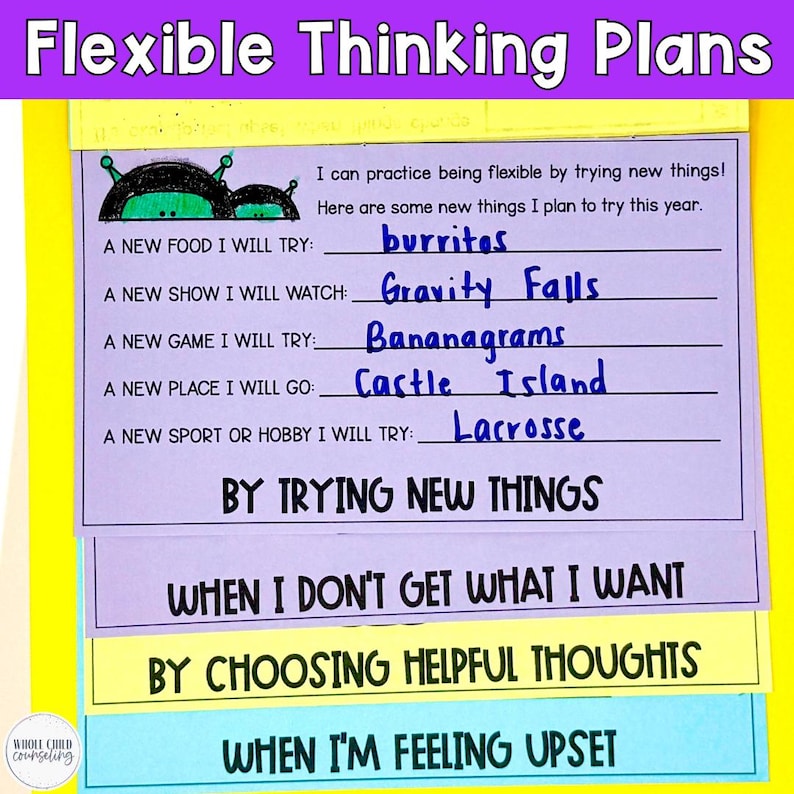 Flexible Thinking Dealing With Change Social Skills Activity & Game ...