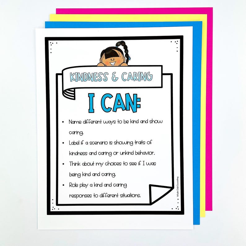 Kindness, Empathy, and Caring Social Skills Activities, SEL Therapy ...