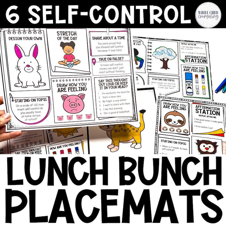 Self Control Homeschool Printable SEL Worksheets Digital Download ...