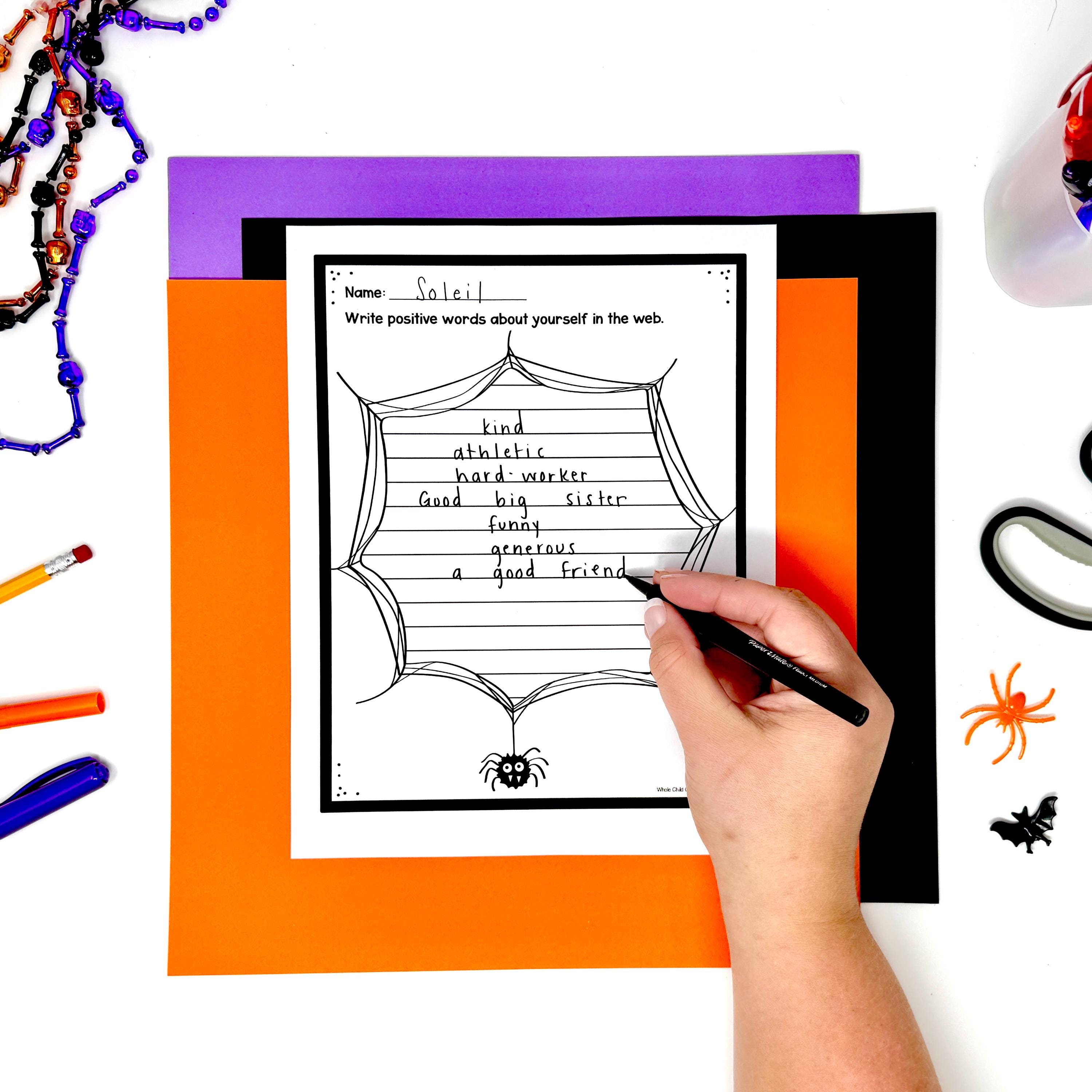 Halloween SEL Mazes: Self Esteem Worksheets & Affirmations for Kids ...