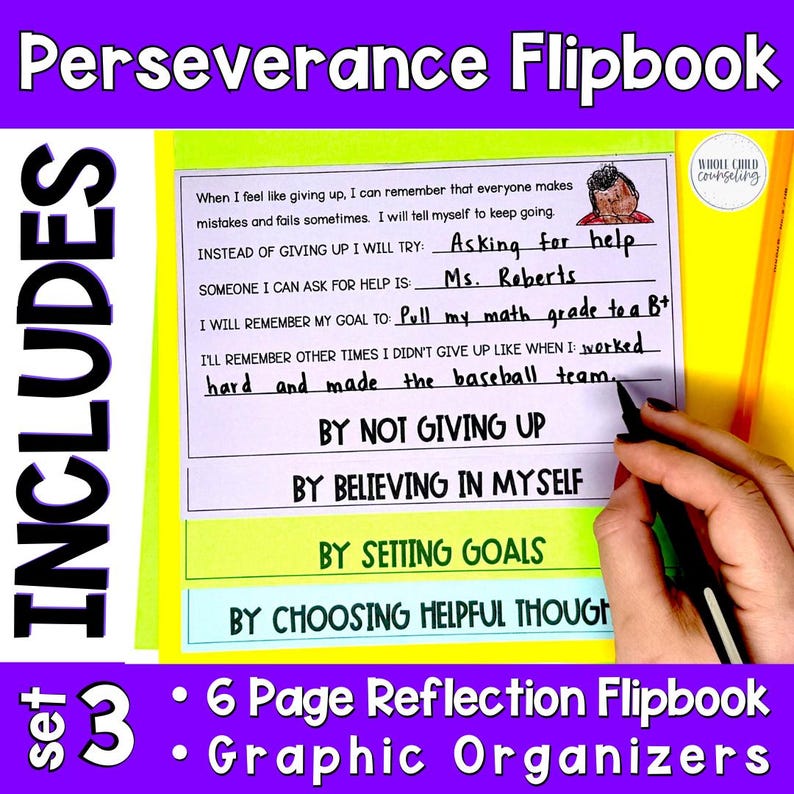 Perseverance & Grit Activity Kit: Social Skills Lesson (digital ...