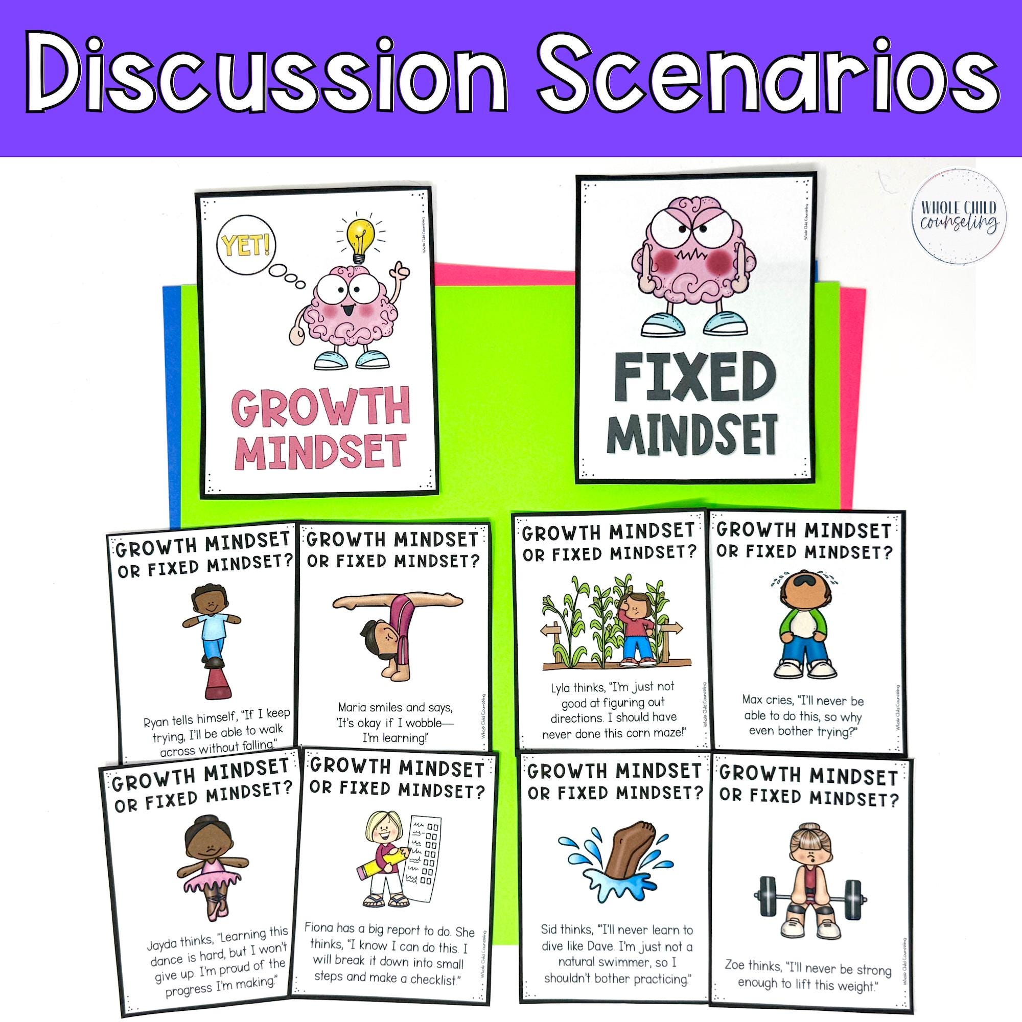 Mindset Games for Kids, Growth Mindset Children, Fixed Mindset ...