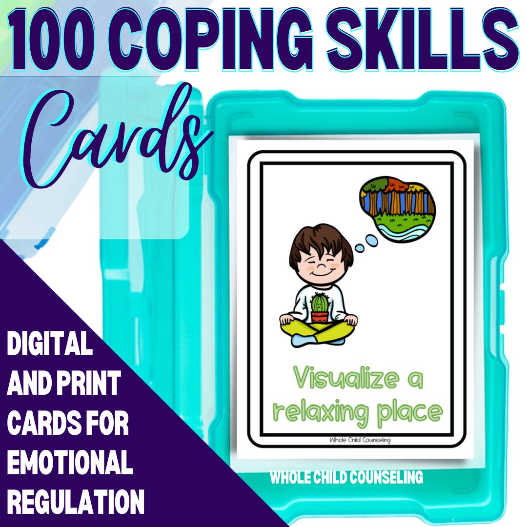 Coping Skills Toolbox for Kids, Digital Calm Down Corner Printables ...
