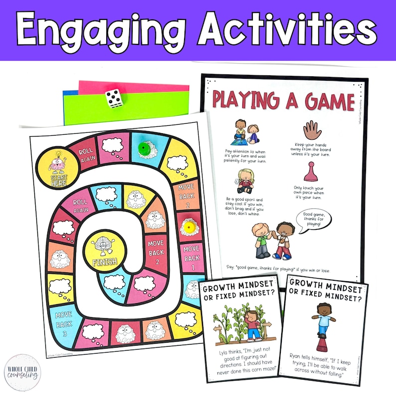 Mindset Games for Kids, Growth Mindset Children, Fixed Mindset ...
