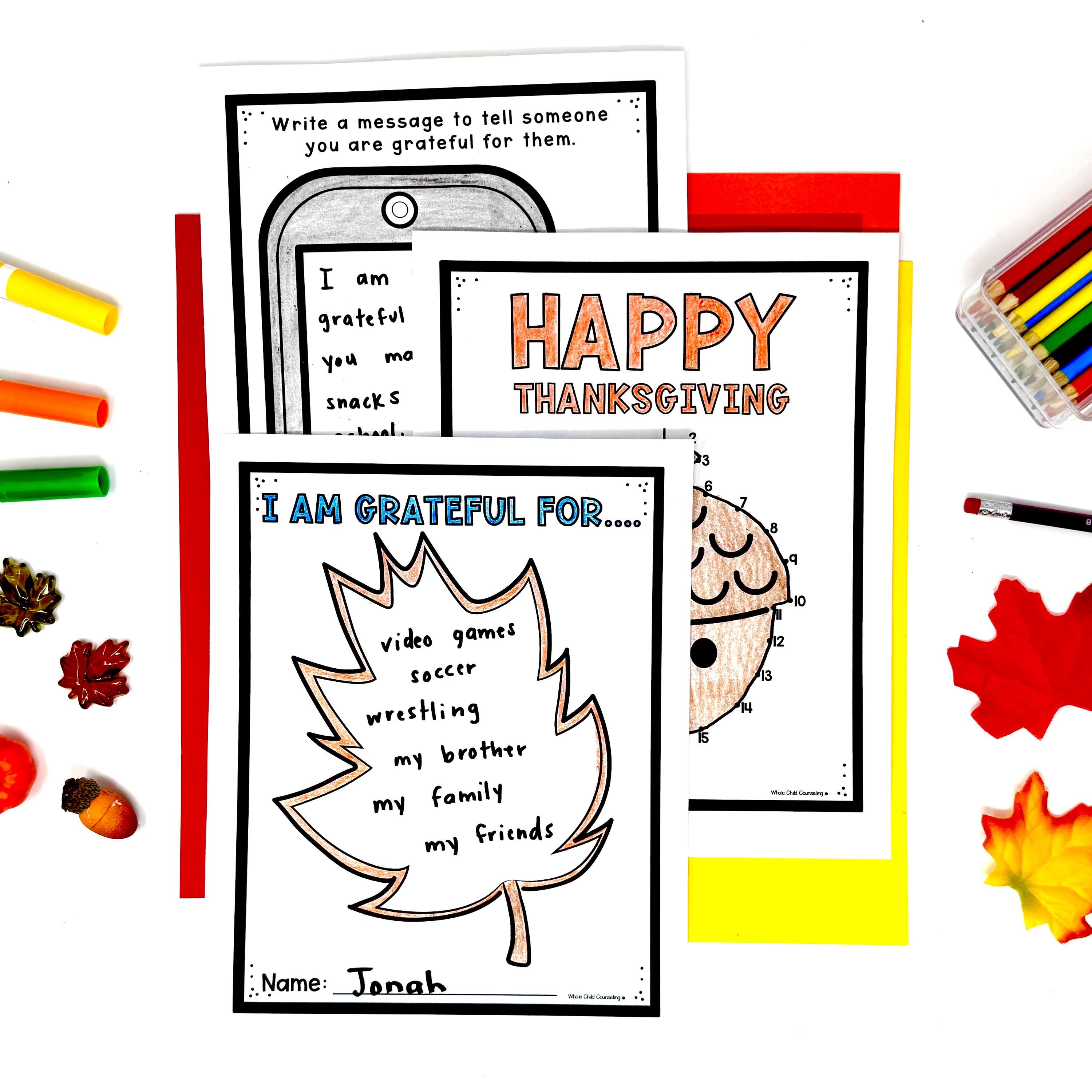 Thanksgiving Mazes for Kids, Printable Self Esteem Games for Kids ...