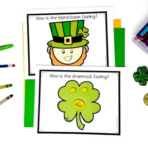 St. Patrick's Day Play Doh Emotions and Drawing Mats, Emotions ...