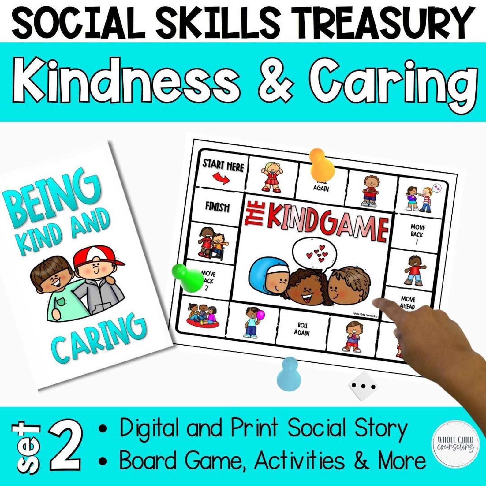 Kindness and Caring Social Story and Game Activity Set 2, Empathy ...