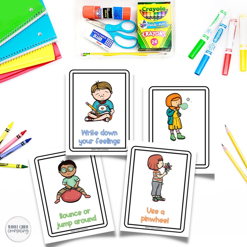 Coping Skills Toolbox for Kids, Digital Calm Down Corner Printables ...