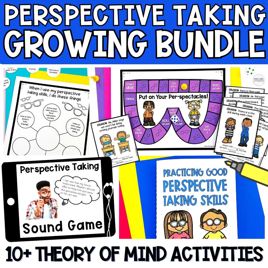 Perspective Taking & Theory of Mind Social Skills Kids Activity Bundle ...