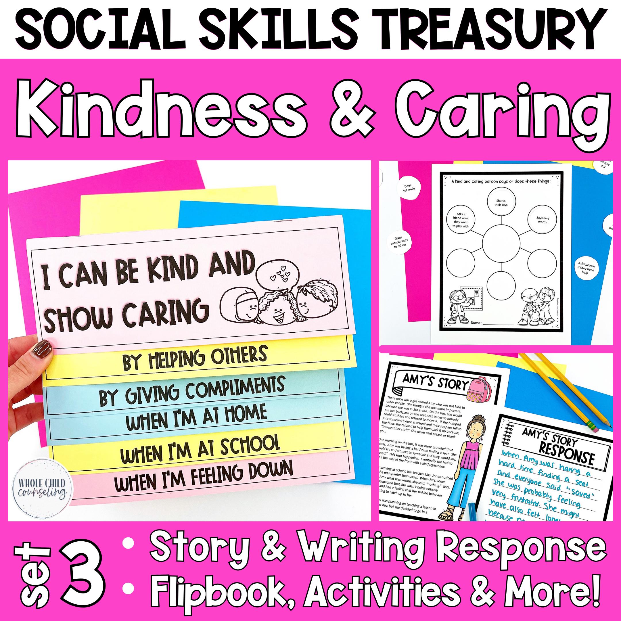 How to Be Kind and Caring Game & Activity Social Skills Bundle, SEL ...