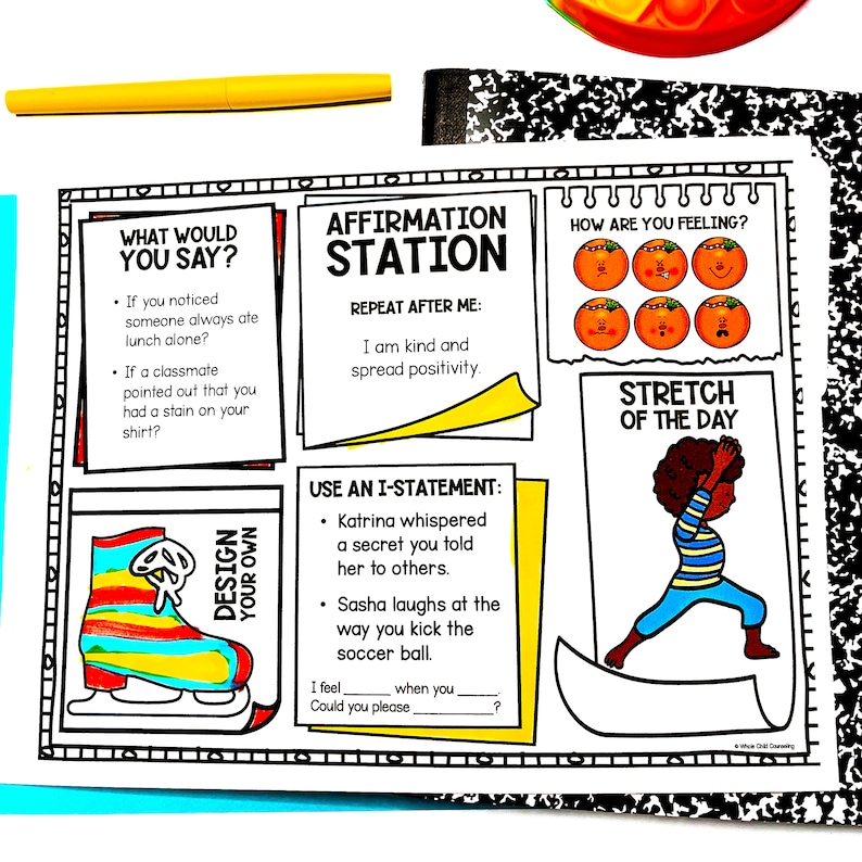 Lunch Bunch Placemats SEL Worksheets 2, Morning Meeting Social Skills ...