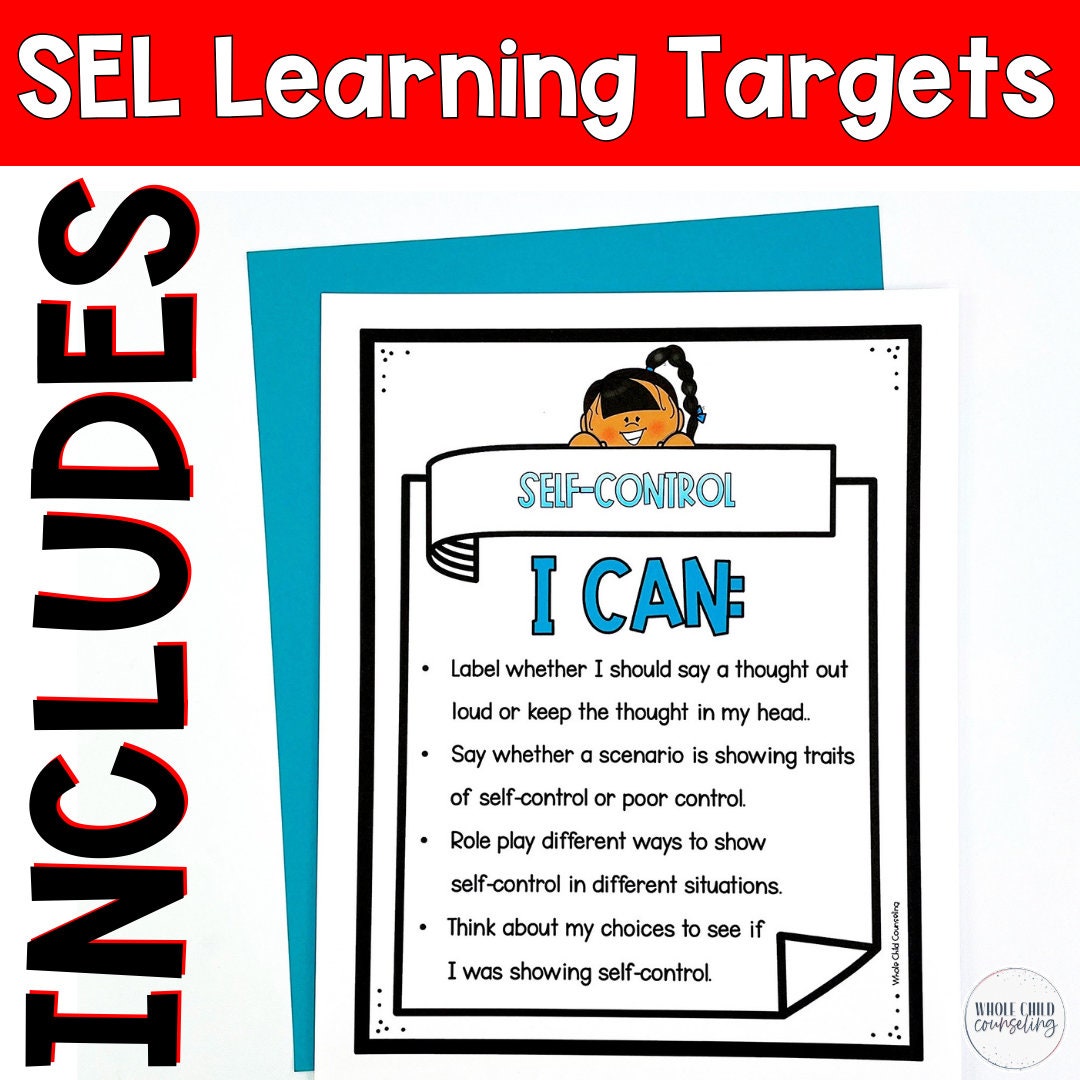 Self Control Social Story and Game Set 2, Social Skills Impulsivity ...