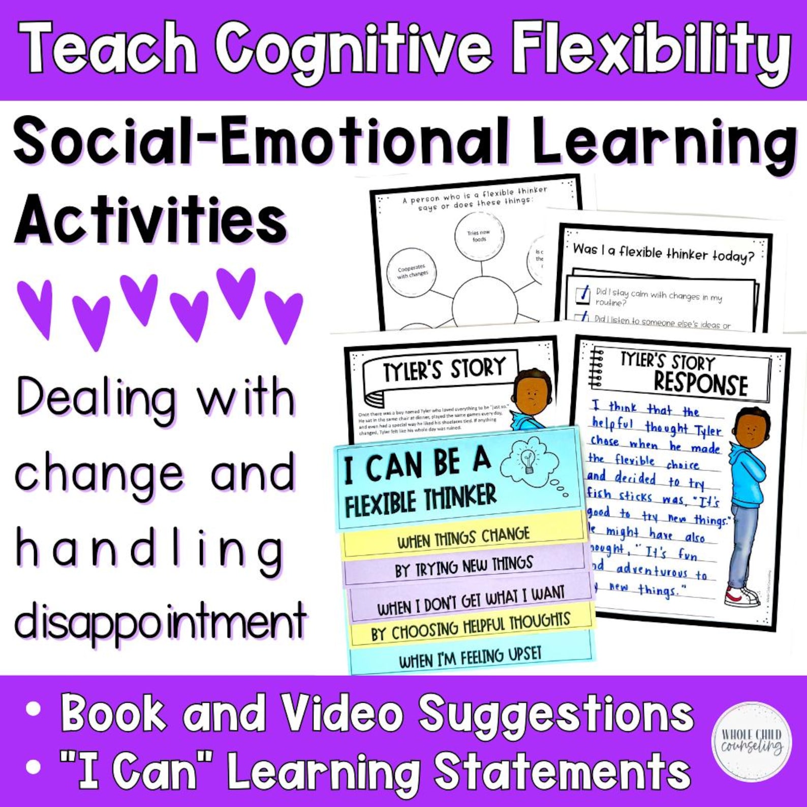 How to Be a Flexible Thinker for Upper Elementary Social Skills Set 3 ...