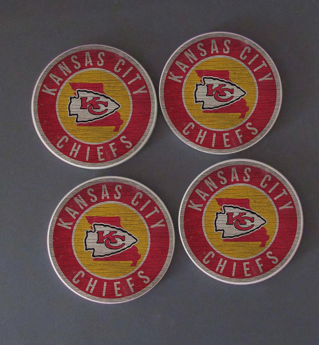 Kansas City Chiefs Ceramic Coasters - Etsy