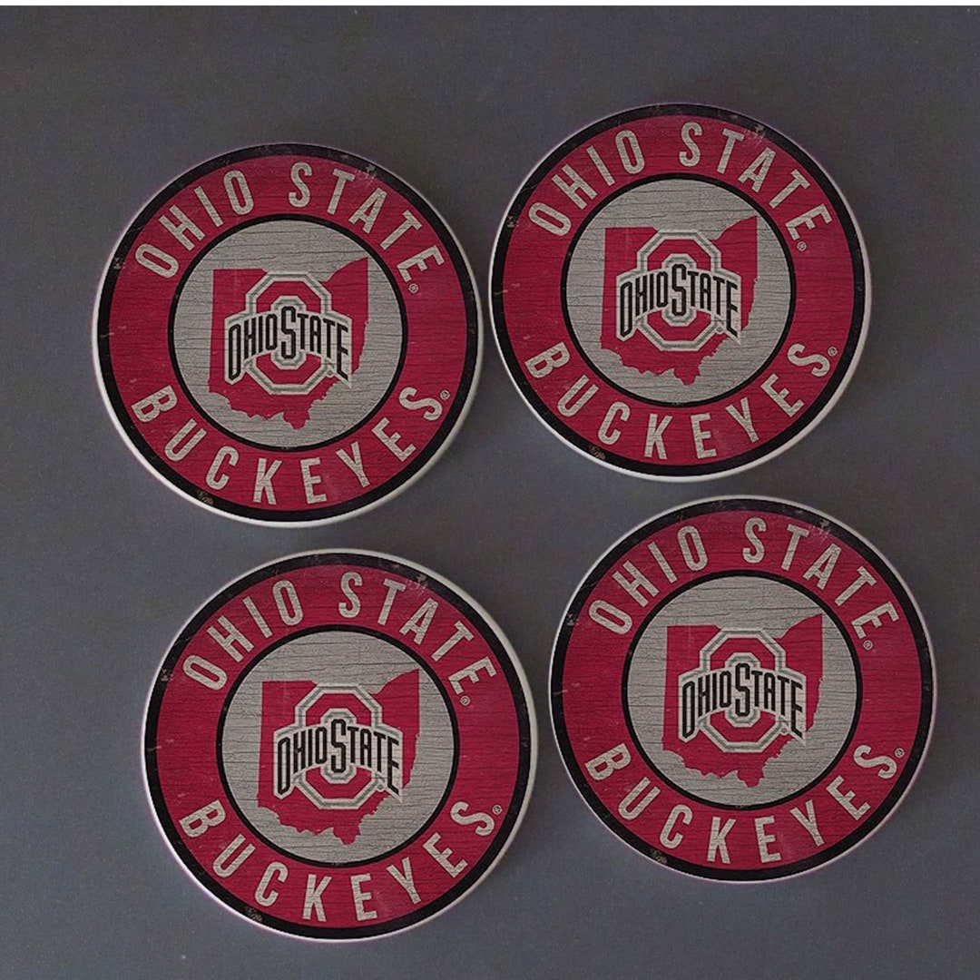 Ohio State Buckeye Ceramic Coasters - Etsy