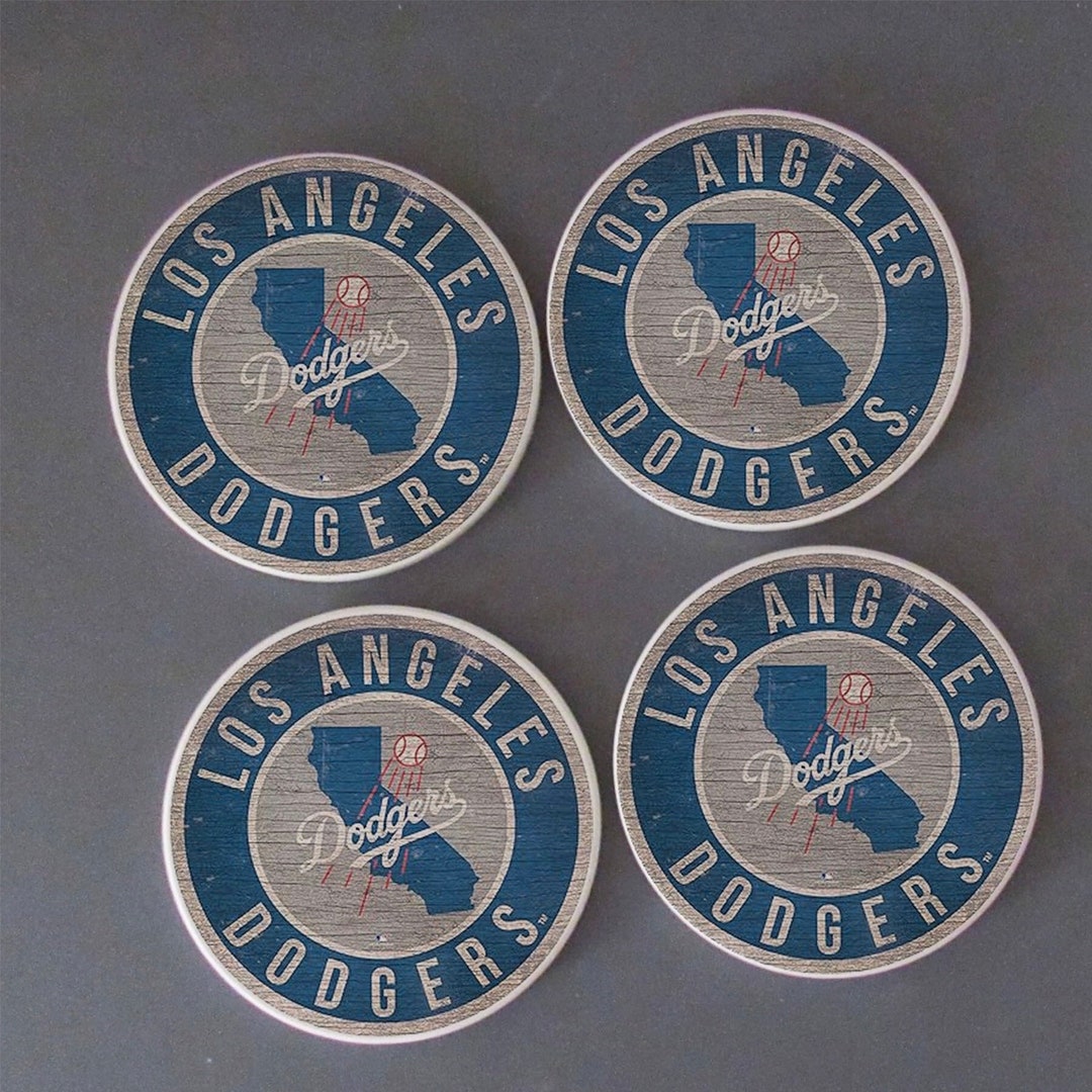 Los Angeles Dodgers Ceramic Coasters - Etsy