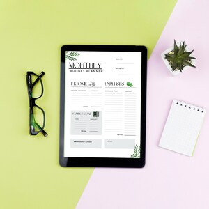 Monthly Budget Planner Editable Canva Template; Monthly Planner ...