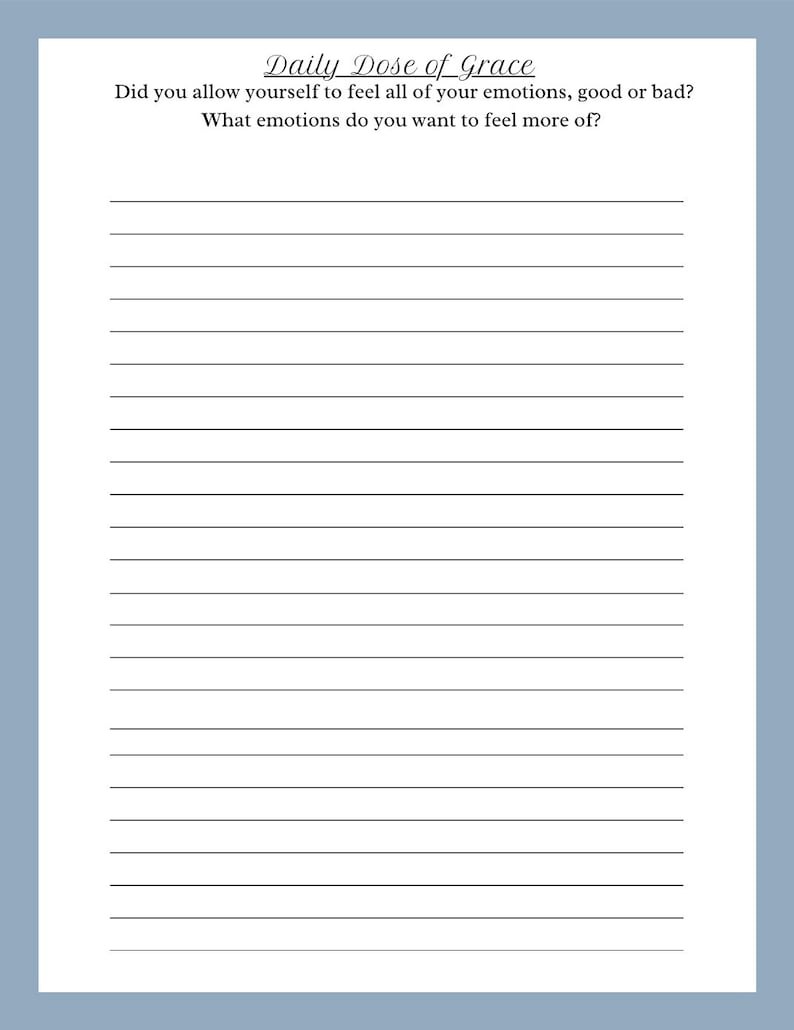 Giving Yourself Grace Editable Canva Template Ejournal for Practicing ...