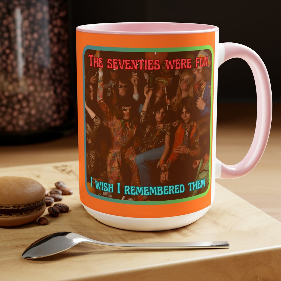 Seventies Party Mug, Seventies Fan Mug, Gift for Partier, Seventies ...