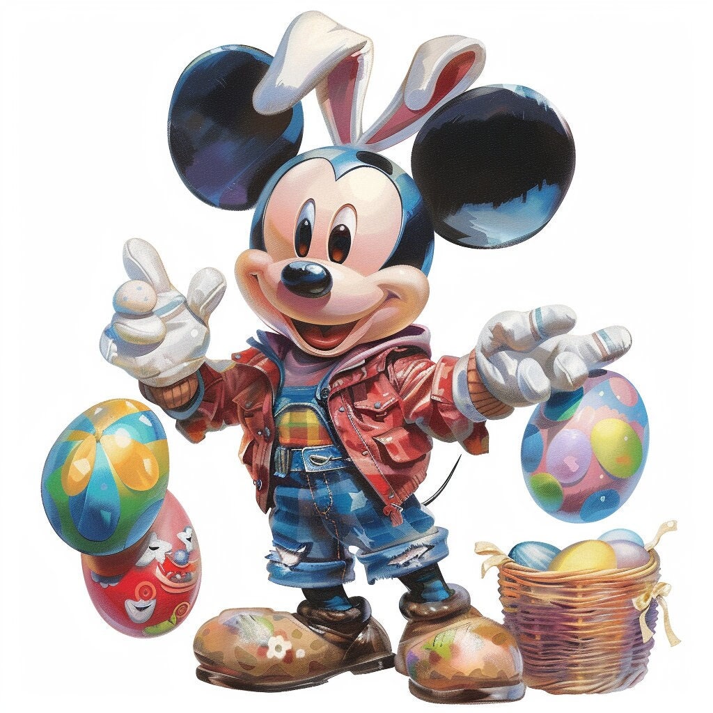 Mickey Easter Png Svg Bundle, Easter Svg Cut Files for Cricut ...