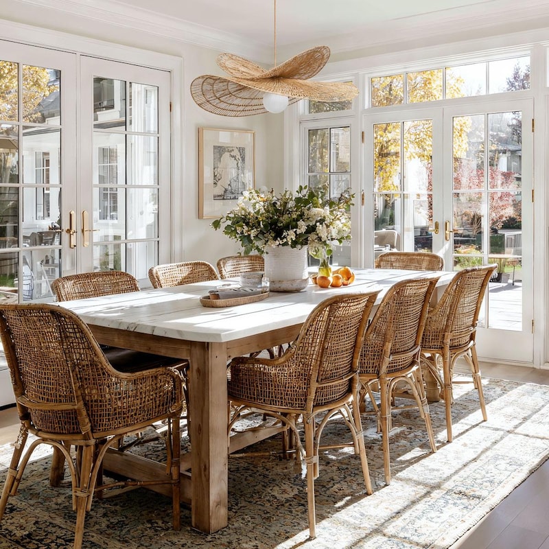 Rattan Chandelier Leaves - Etsy