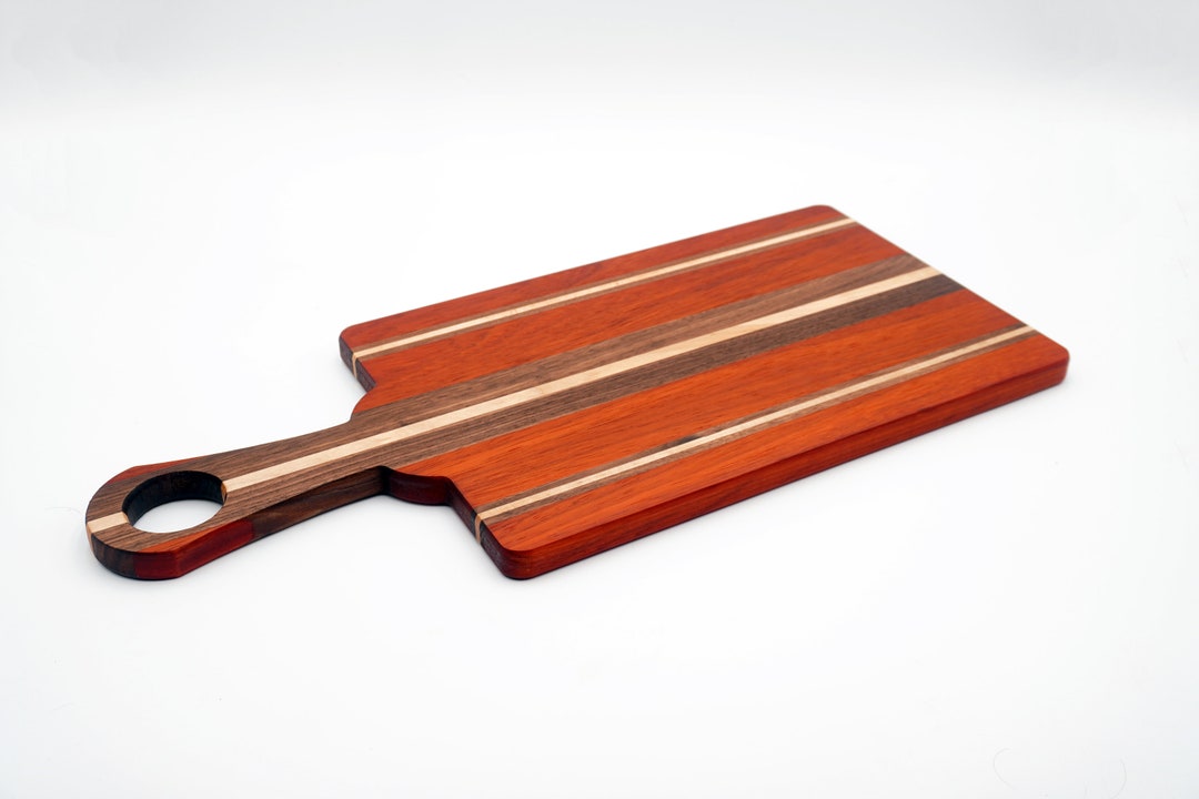 Handcrafted Charcuterie Board Walnut, Padauk, and Cherry Wood ...