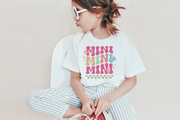 Mama and Mini,mommy and Me Tshirts, Retro Mama & Mini Outfits, New Mom ...