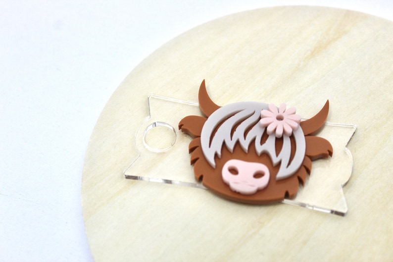 Highland Cow Stanley Topper, Stanley Cup Accessories, Highland Cow ...