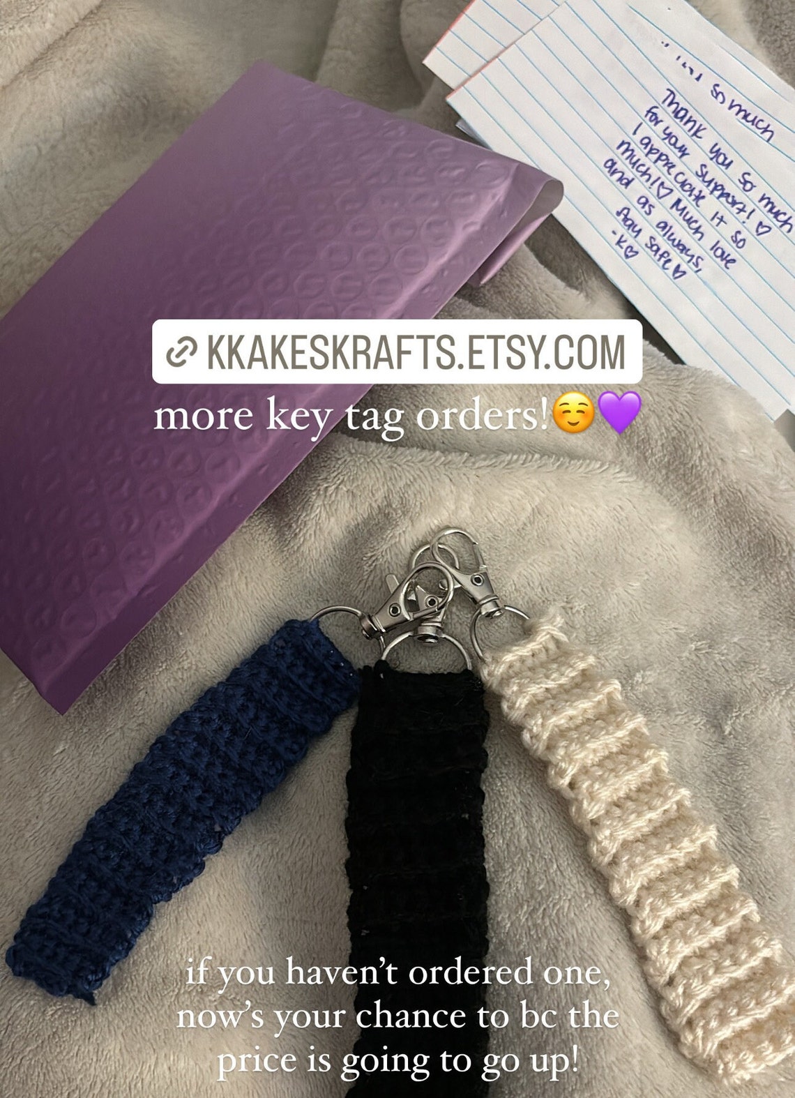 Custom Crocheted Key Tags - Etsy