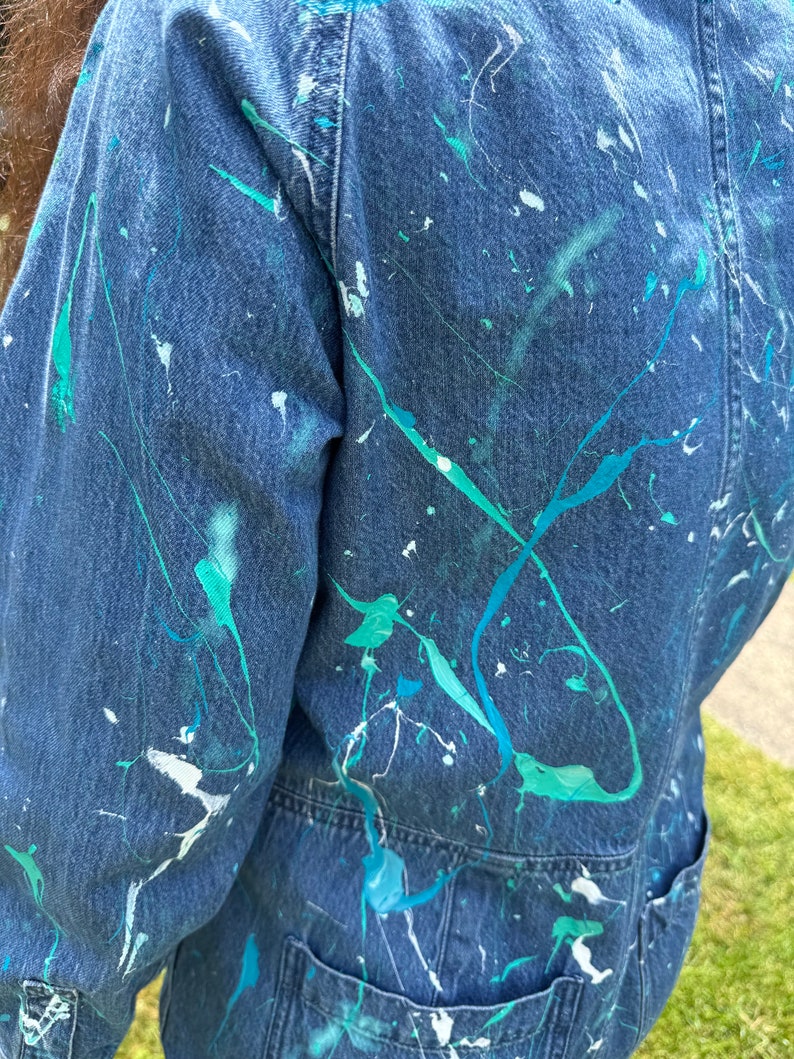 Paint Splattered Madewell Hand Splatter Painted Graffiti Denim Jean ...