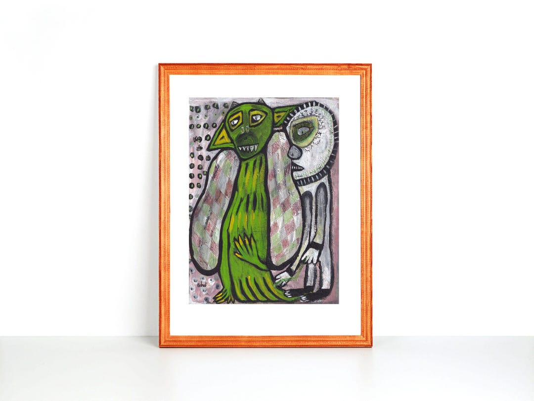 Abstract Surrealist Painting | Contemporary Decor Artwork ...