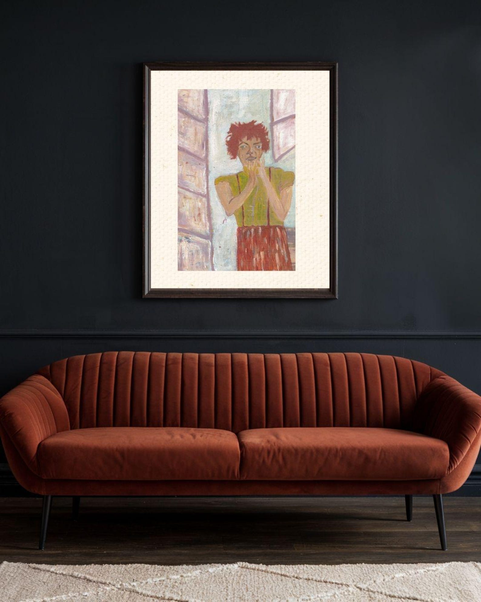 Girl With Ginger Hair Portrait Painting | Contemporary Pop Art ...