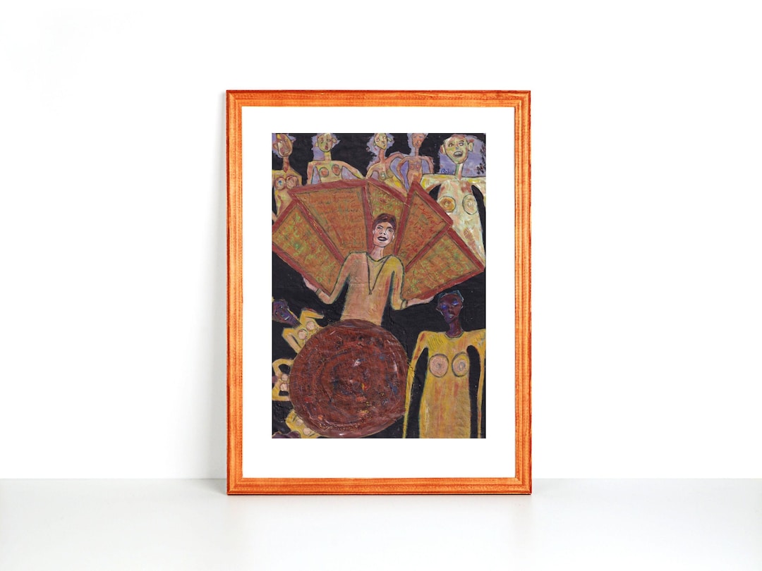 Weird Cult Abstract Art | Large Contemporary Poster | People ...