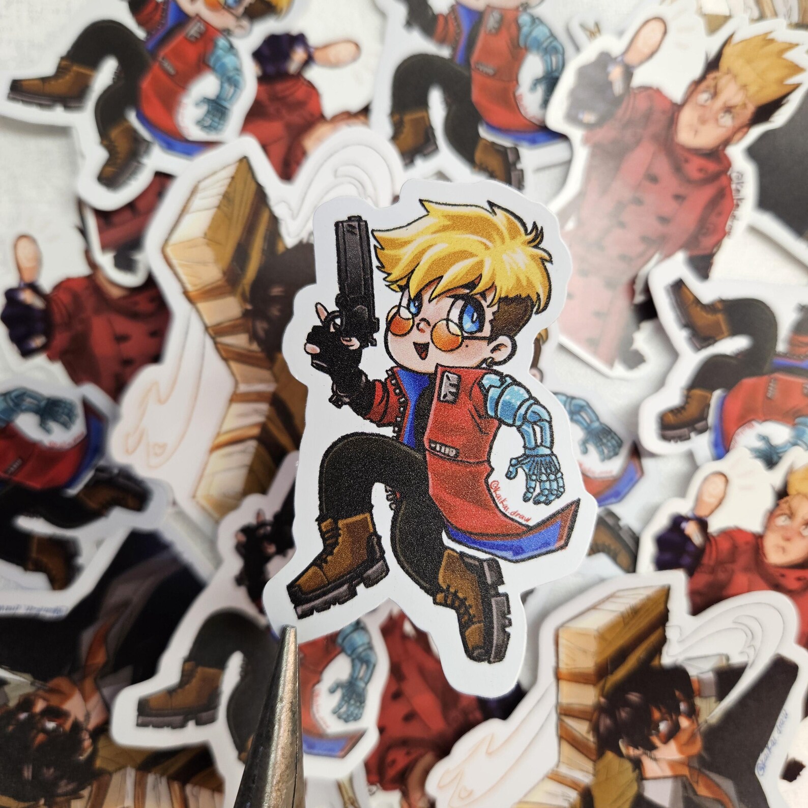 Sticker Trigun Vash the Stampede Nicholas D. Wolfwood Trigun Maximum ...
