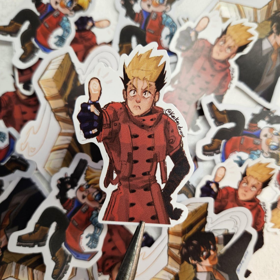 Sticker Trigun Vash the Stampede Nicholas D. Wolfwood Trigun Maximum ...