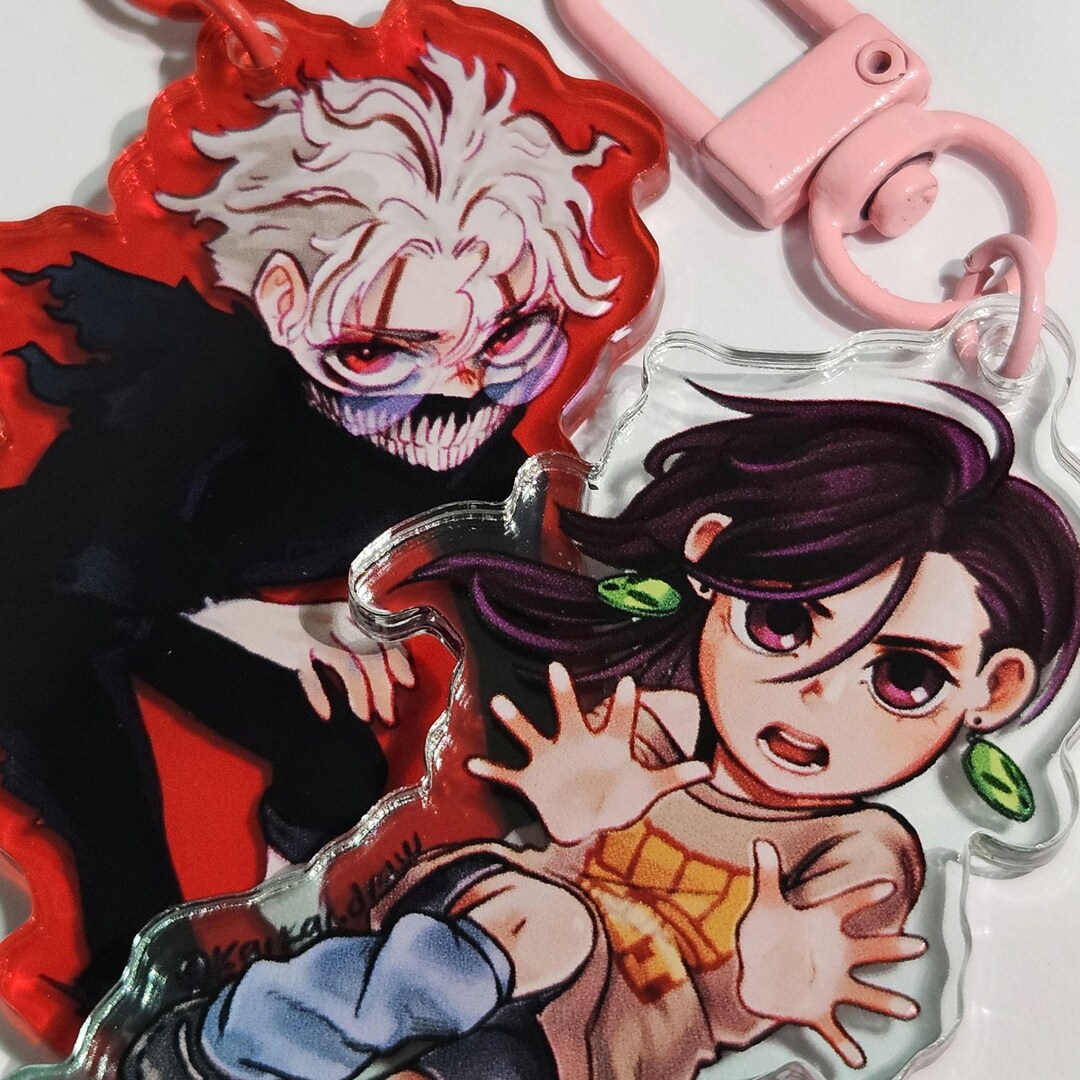 Dandadan Acrylic Keychain Momo and Okarun - Etsy