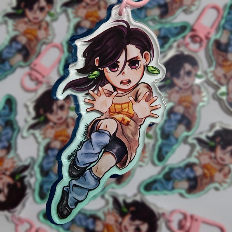 Dandadan Acrylic Keychain Momo and Okarun - Etsy