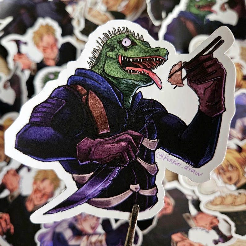 Dorohedoro Stickers - Caiman, Nikaido, Shin, Noi, Ebisu Waterproof ...