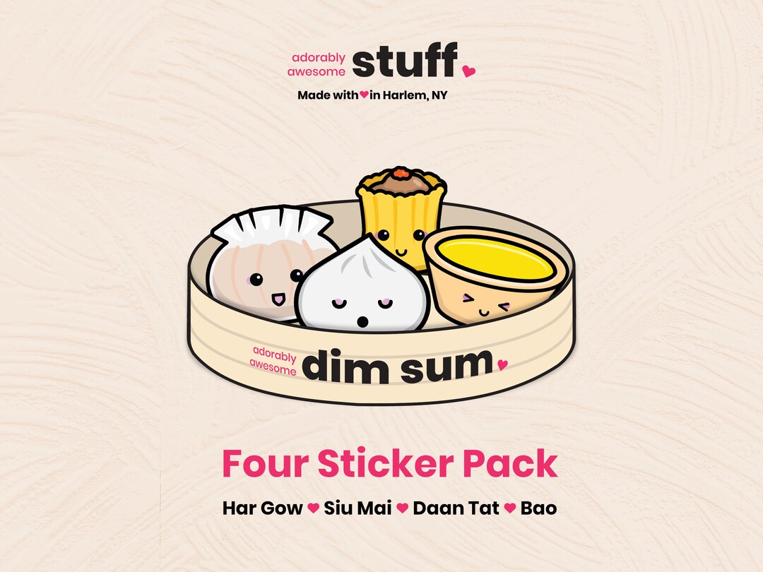 Vinyl Dim Sum Sticker Pack | Journal | Planners | Scrapbook ...