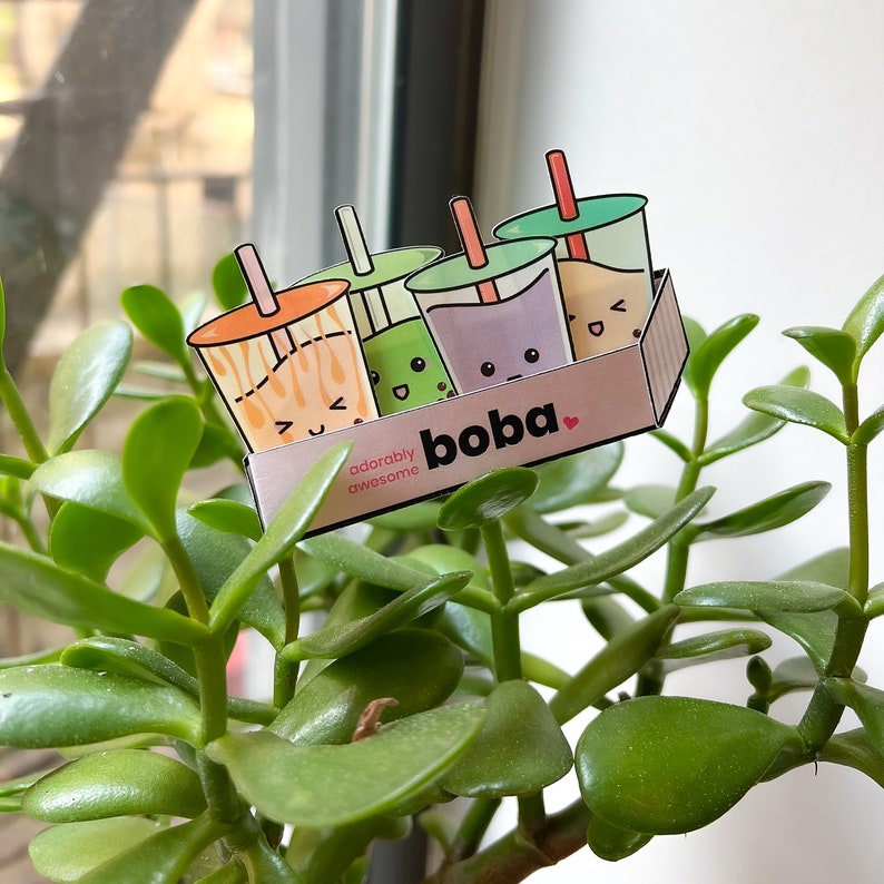 Vinyl Boba Bubble Tea Sticker Pack | | Journal | Planners | Scrapbook ...