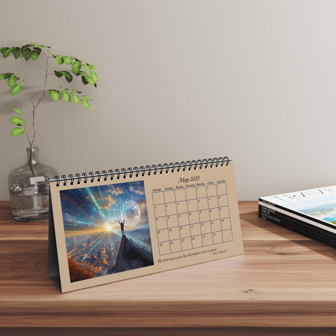 2025 Courage Reflection Calendar Inspirational Quotes Art for Personal ...