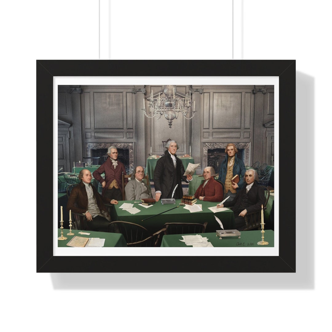 Founding Fathers Group Portrait FRAMED Fine Art Print, Wall Art - Etsy