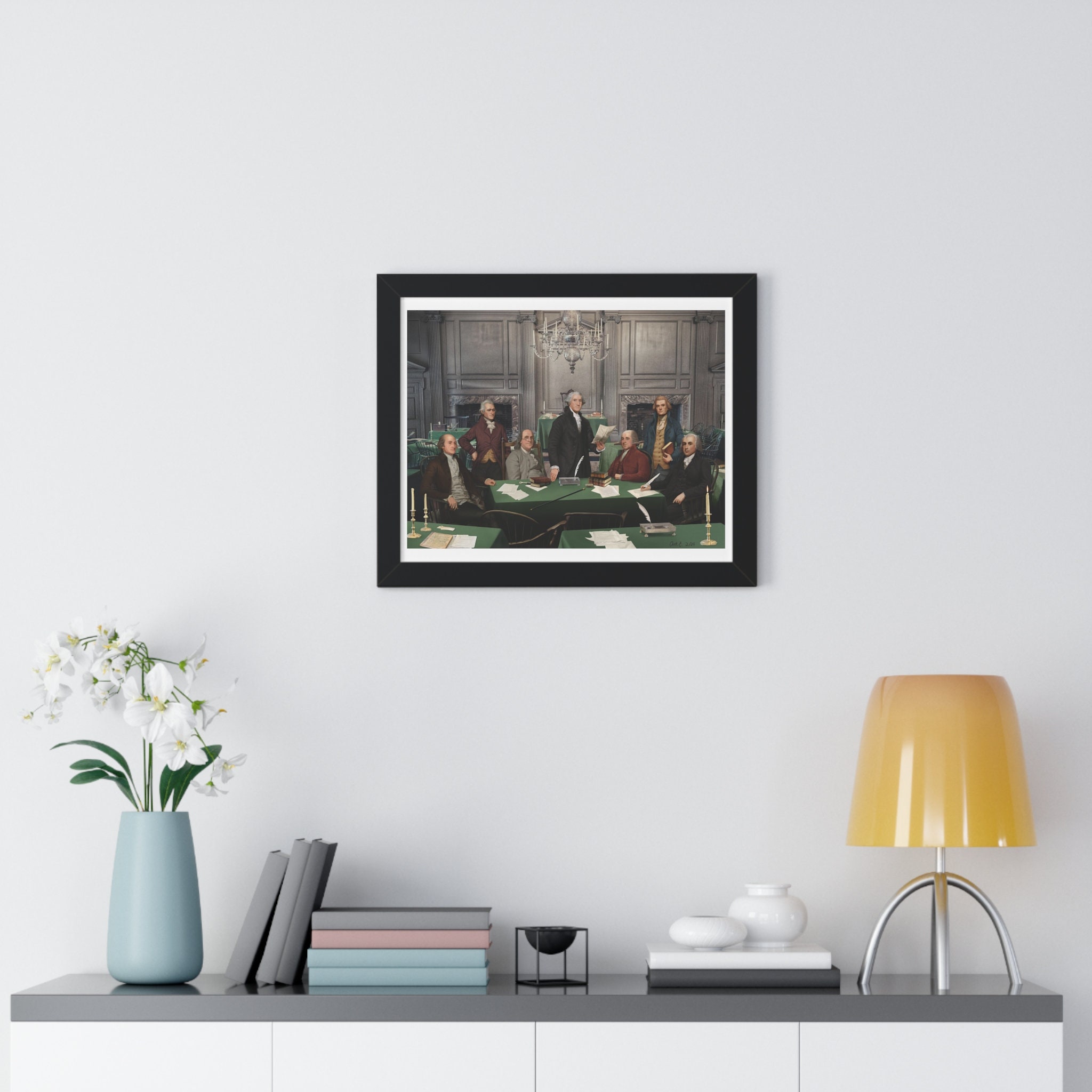 Founding Fathers Group Portrait FRAMED Fine Art Print, Wall Art - Etsy