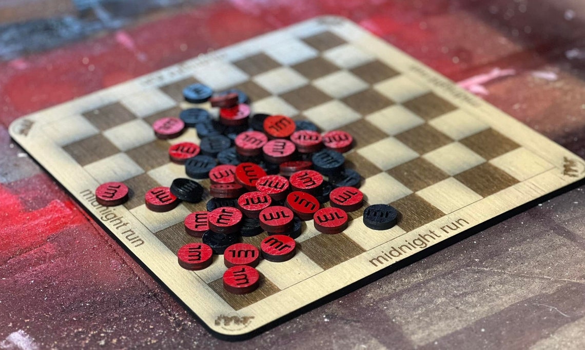 Personalized Checkers Board - Board Games! - Etsy
