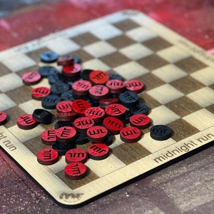 Personalized Checkers Board - Board Games! - Etsy