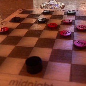 Personalized Checkers Board - Board Games! - Etsy