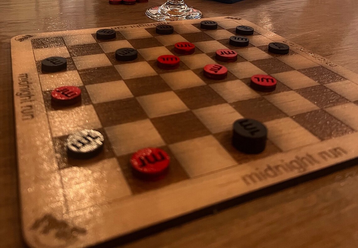 Personalized Checkers Board - Board Games! - Etsy