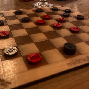 Personalized Checkers Board - Board Games! - Etsy