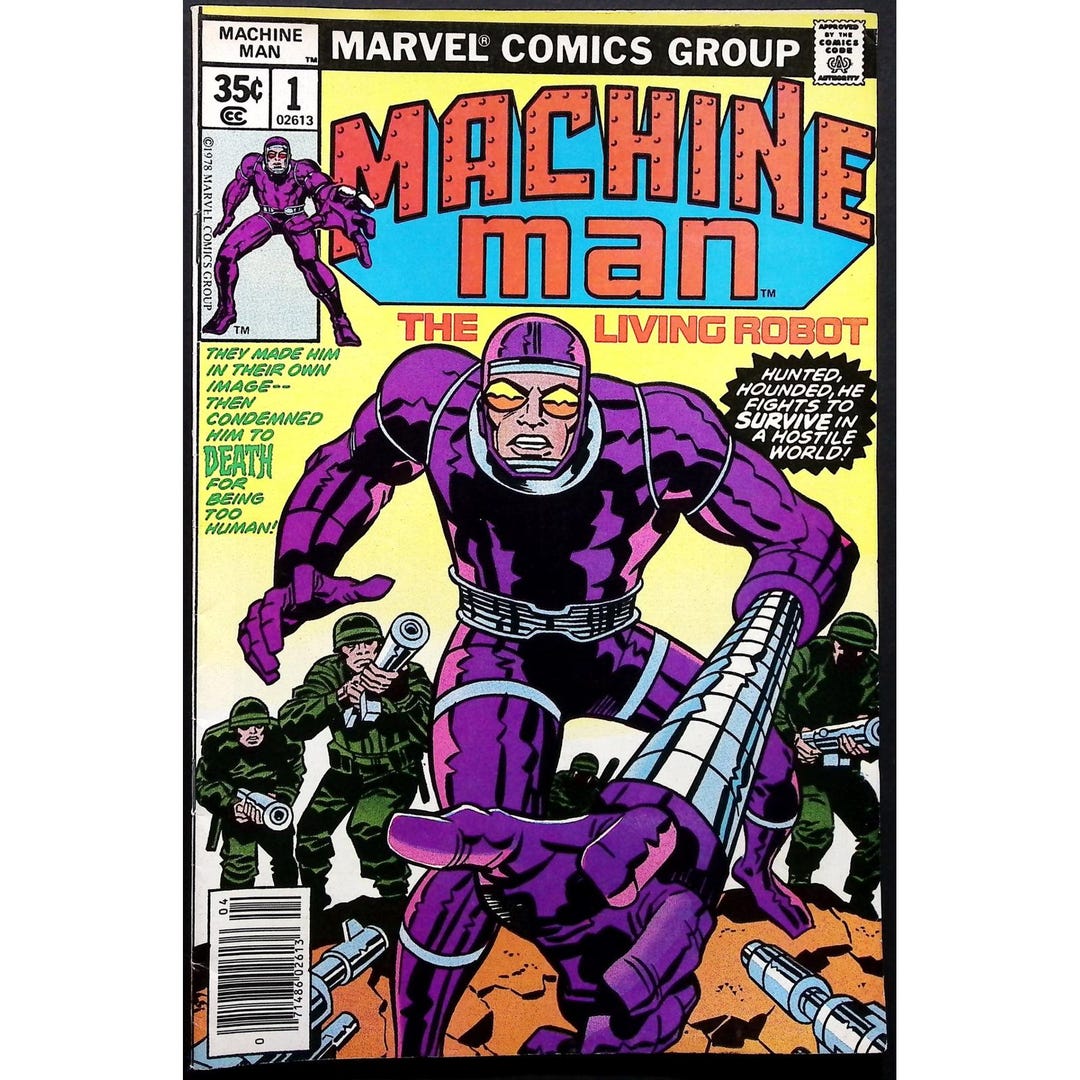 Machine Man the Living Robot #1 Jack Kirby Marvel Comics 1978 Vintage ...