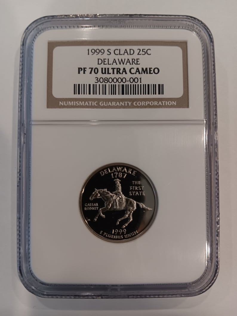 1999-S Clad Delaware Quarter in NGC PF70 Ultra Cameo - Etsy